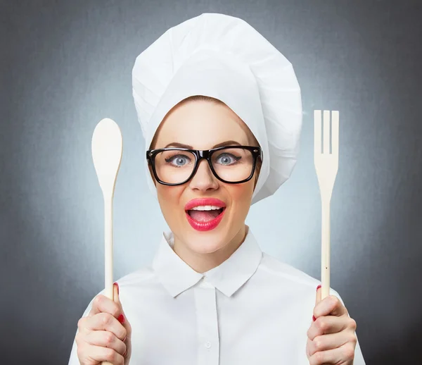 Woman cook, chef - Stock Image - Everypixel