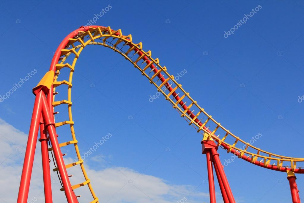 Boomerang, a Roller Coaster ride in Vienna, Austria — Stock Photo ...