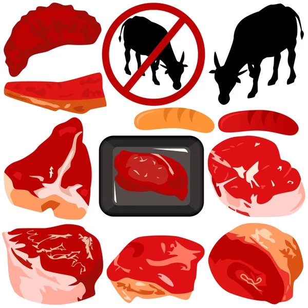 ᐈ No meat sign stock vectors, Royalty Free no meat illustrations ...