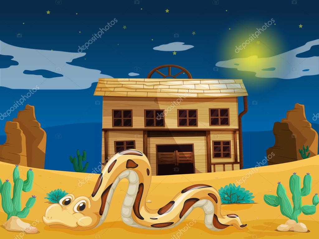Snake in front of house Stock Vector Image by ©interactimages #13565567