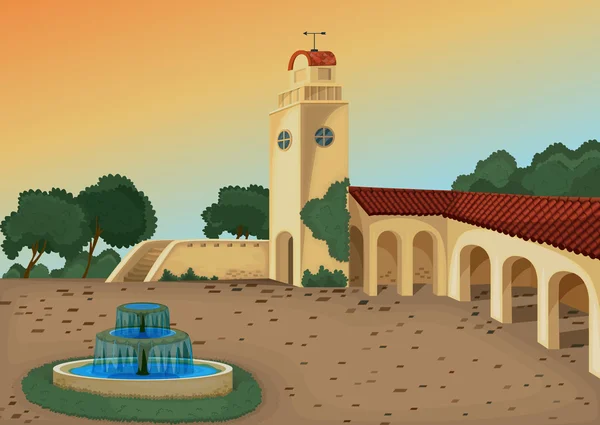Courtyard Stock Vectors, Royalty Free Courtyard Illustrations ...