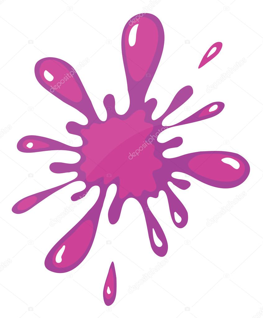 A pink color splash Stock Vector by ©interactimages 14321183