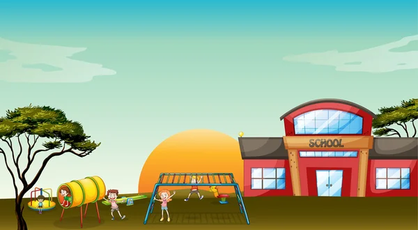 ᐈ Schoolyard stock backgrounds, Royalty Free schoolyard vectors ...