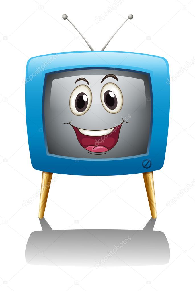 A Television with face Stock Vector Image by ©interactimages #15428753
