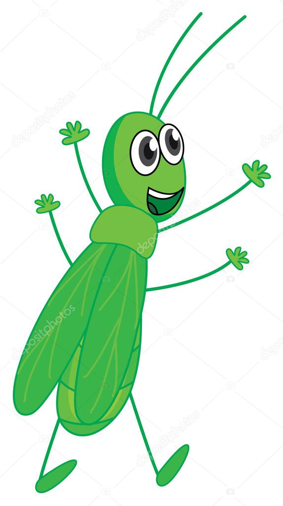 A smiling grasshopper Stock Illustration by ©interactimages #18007063