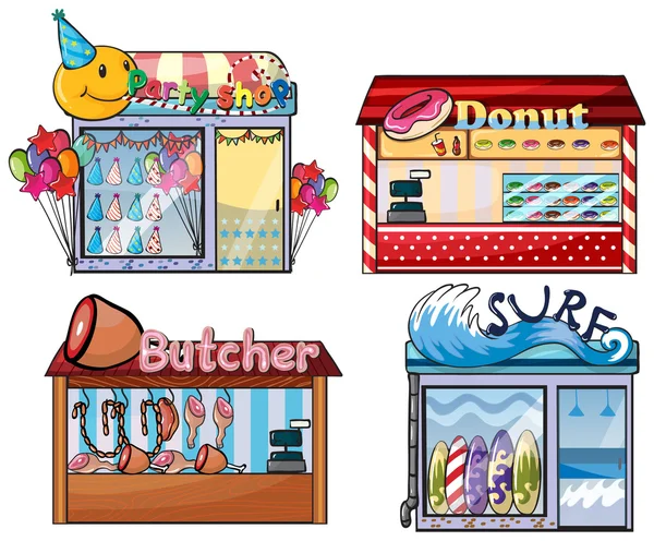 Shops set — Stock Vector © interactimages #18916435