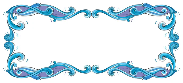 Swan border design | A swan border design — Stock Vector ...