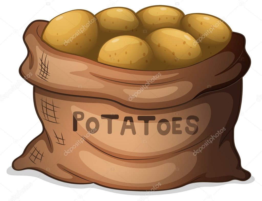 A sack of potatoes — Stock Vector © interactimages #20172553 A sack of potatoes — Stock Vector © interactimages #20172553