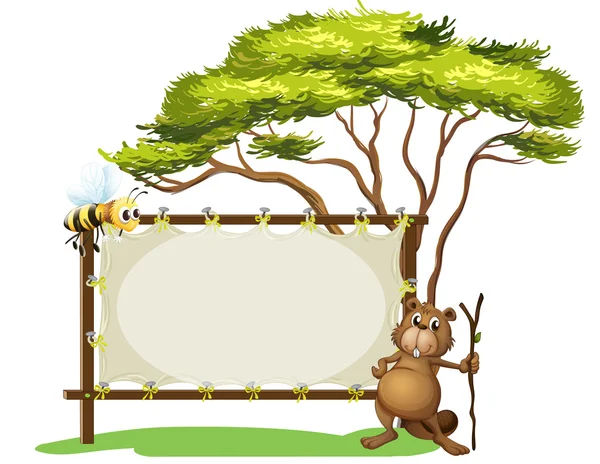 Beaver border Vector Art Stock Images | Depositphotos