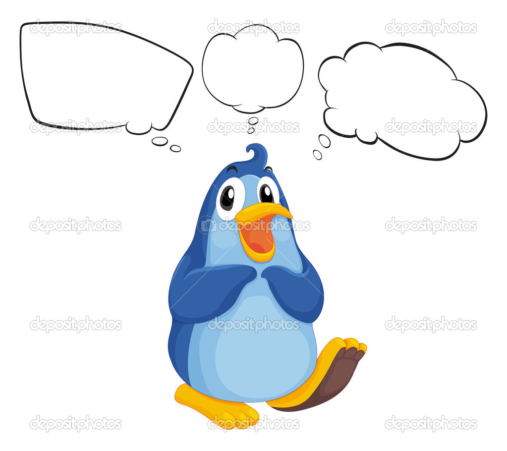 A penguin thinking Stock Vector Image by ©interactimages #22317107