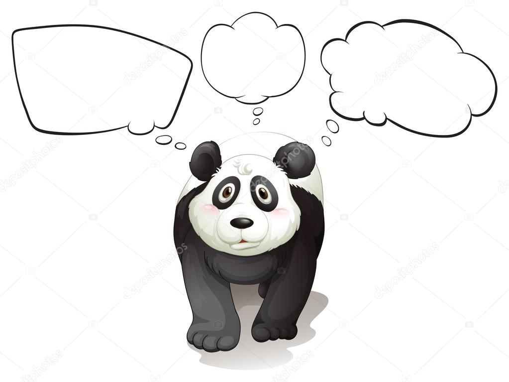A thinking panda Stock Vector by ©interactimages 22317229