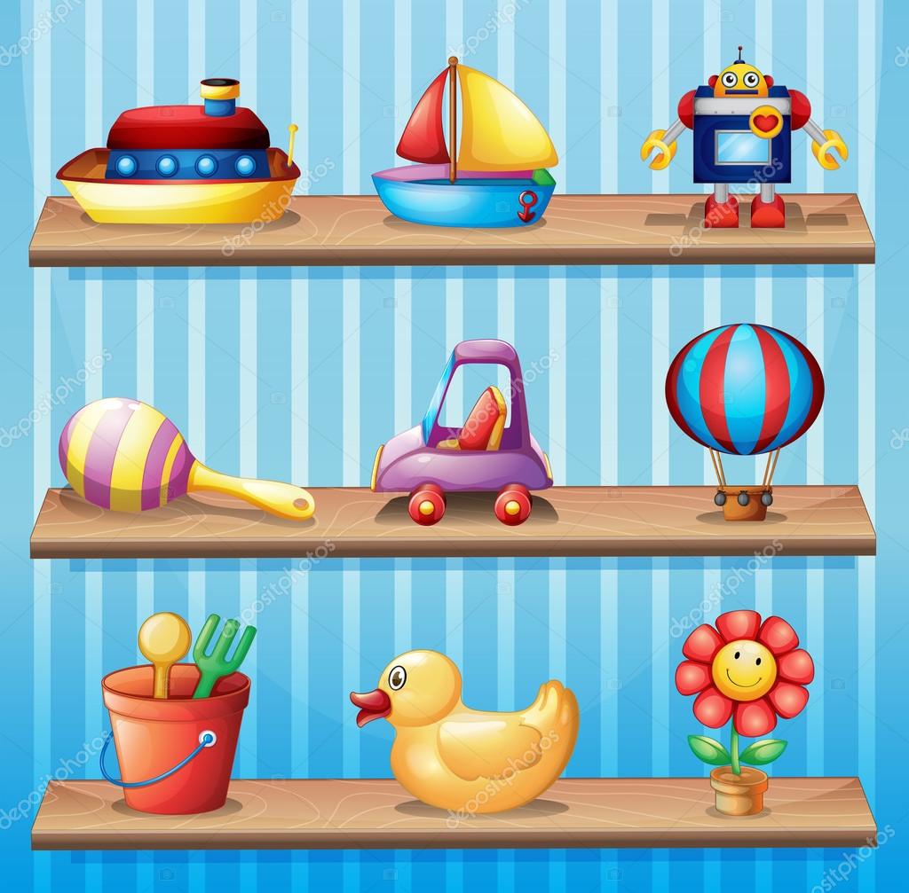 Toy Store Shelf Clip Art