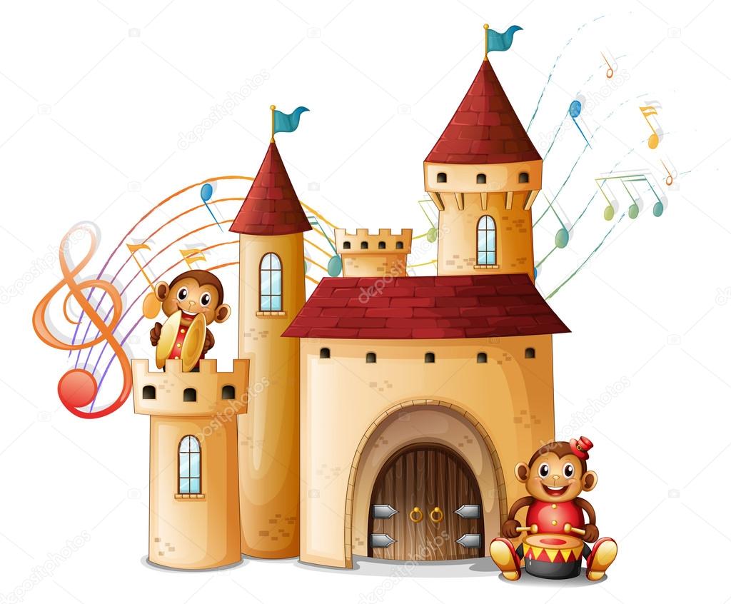 Monkeys in the castle Stock Vector Image by ©interactimages #22317615