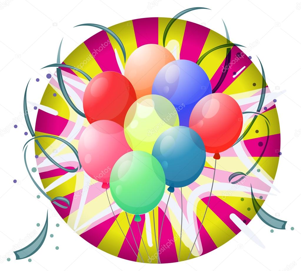 A spinning wheel with balloons Stock Vector Image by ©interactimages ...