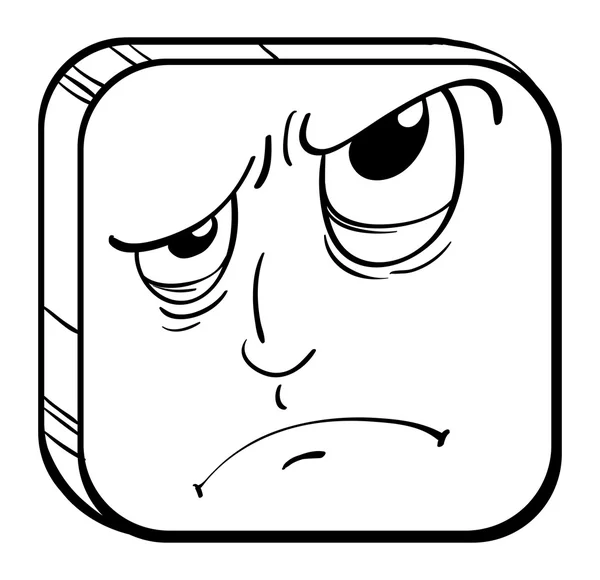 A square with a scary face Stock Vector Image by ©interactimages #24586985