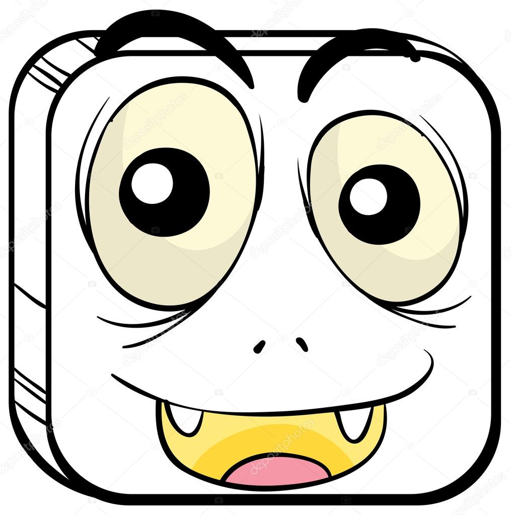 A scary face in a cube Stock Vector Image by ©interactimages #24583499