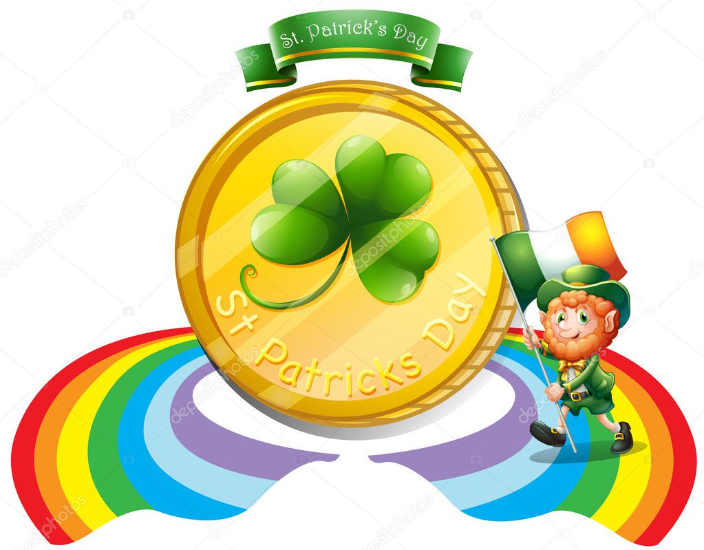 A big golden coin for St. Patrick's day Stock Vector by ©interactimages ...