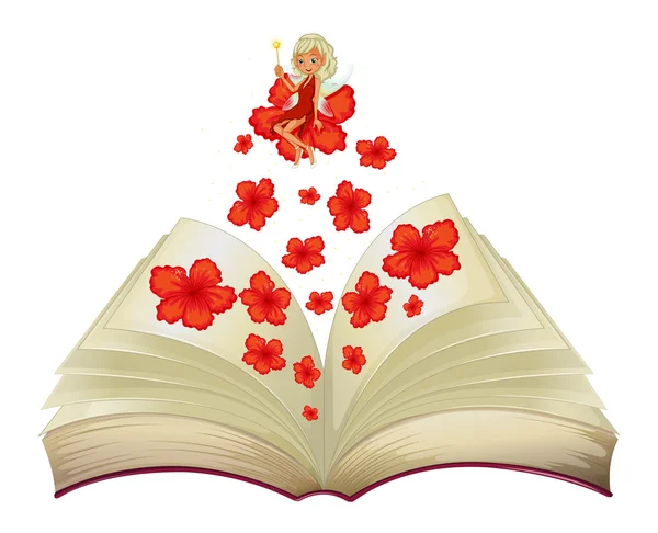 A storybook with a rainbow and plants Stock Vector Image by ...