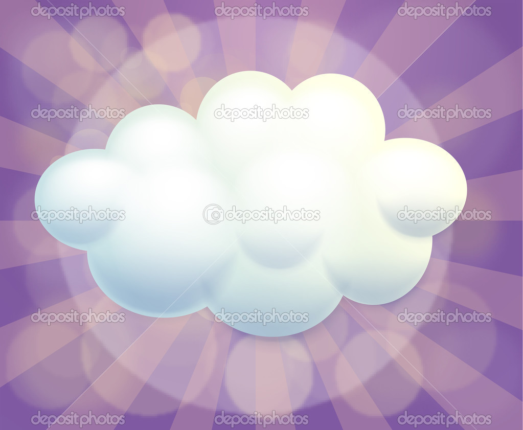 An empty cloud template Stock Vector Image by ©interactimages #26828181