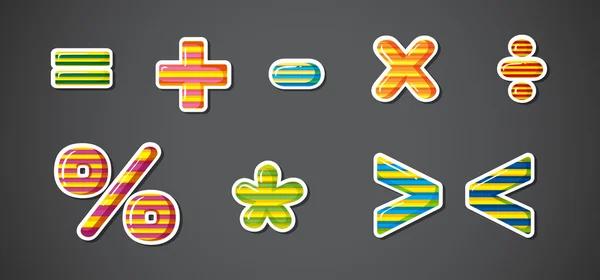 Different mathematical operation signs and symbols Stock Vector Image ...