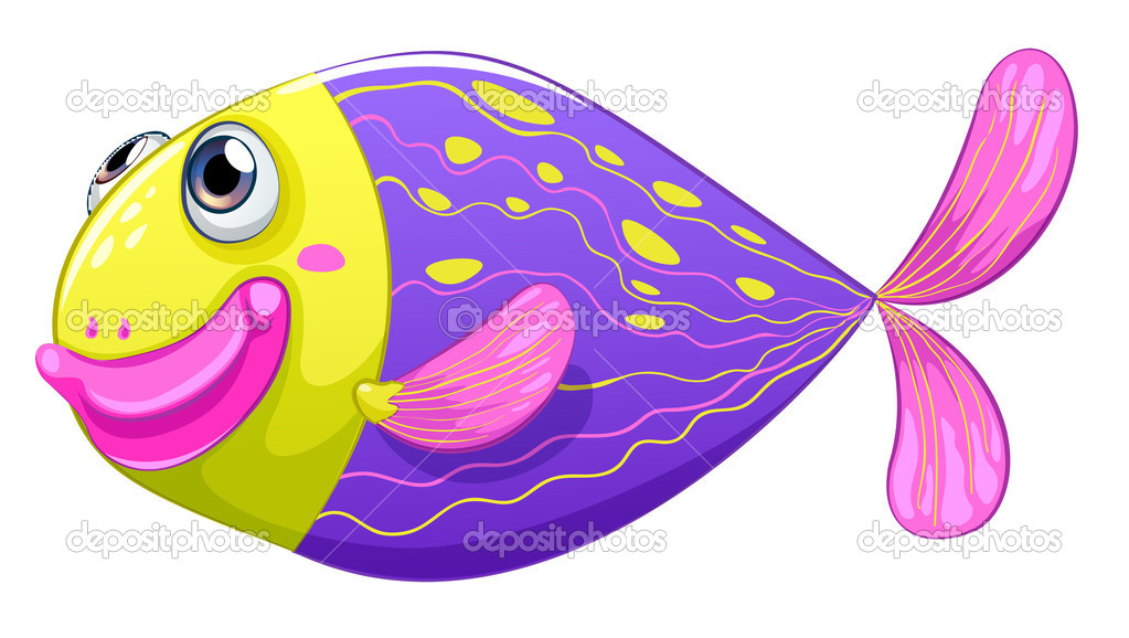 A shy fish ⬇ Vector Image by © interactimages | Vector Stock 29216419
