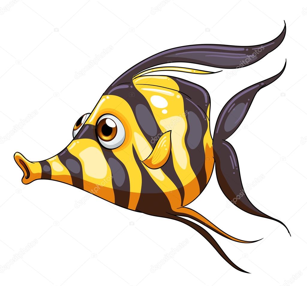 A stripe-colored fish Stock Vector by ©interactimages 30283553
