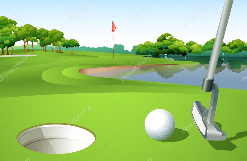 A golf course Stock Vector by ©interactimages 42230665