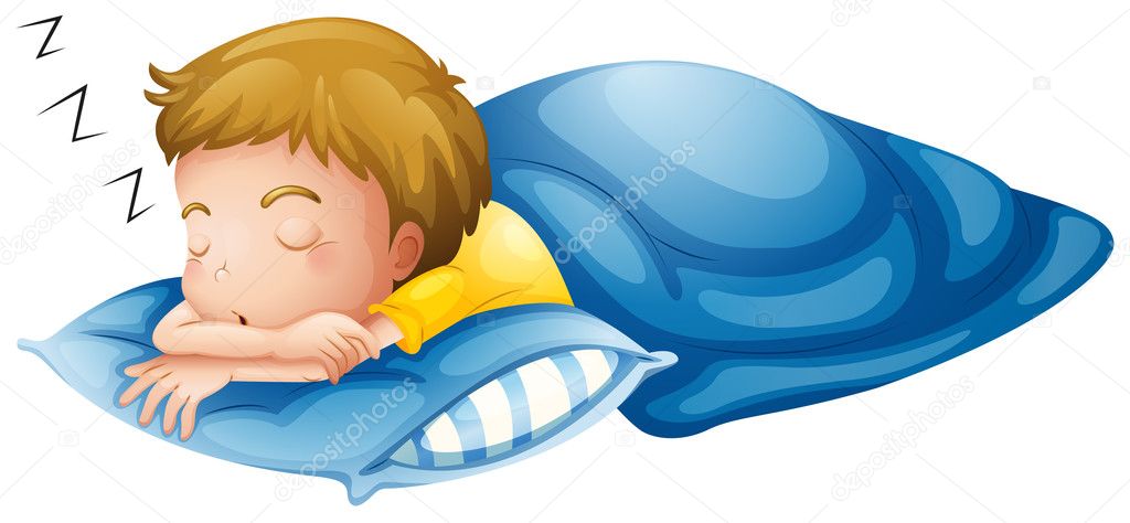 Sleeping Kid Cartoon