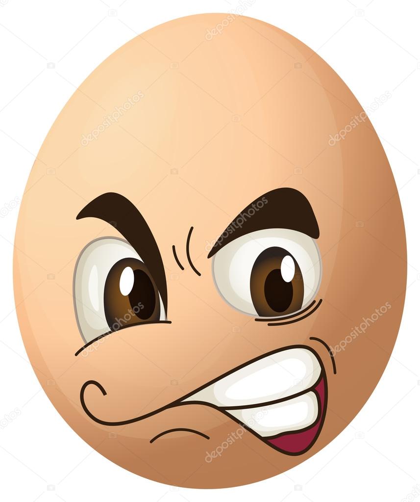 An angry egg Stock Vector by ©interactimages #46122211