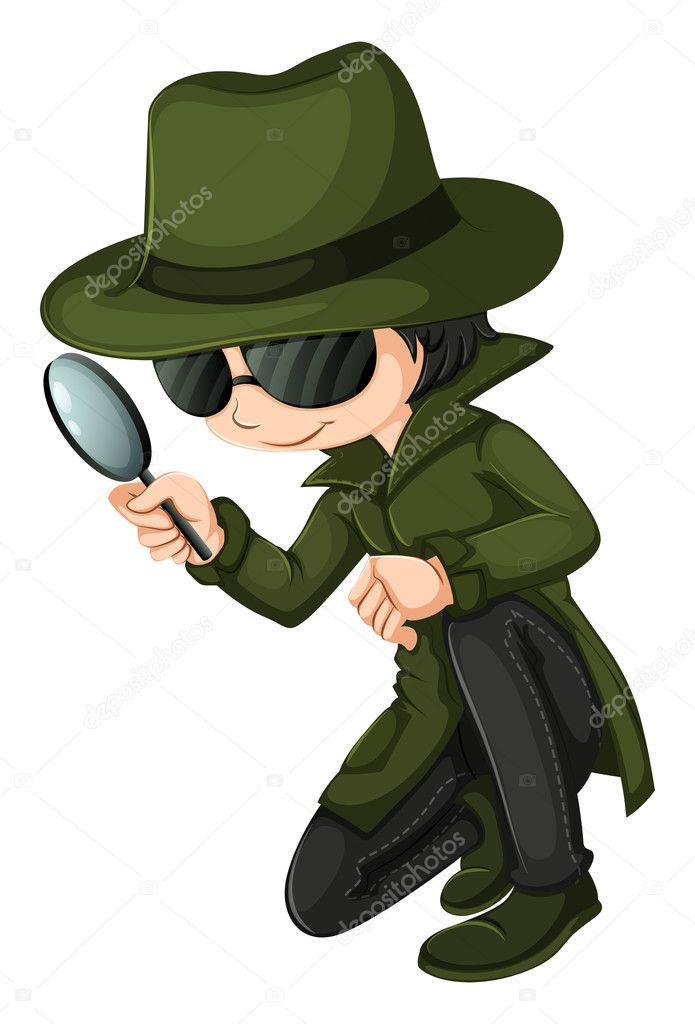 A smart young detective Stock Vector Image by ©interactimages #46122511