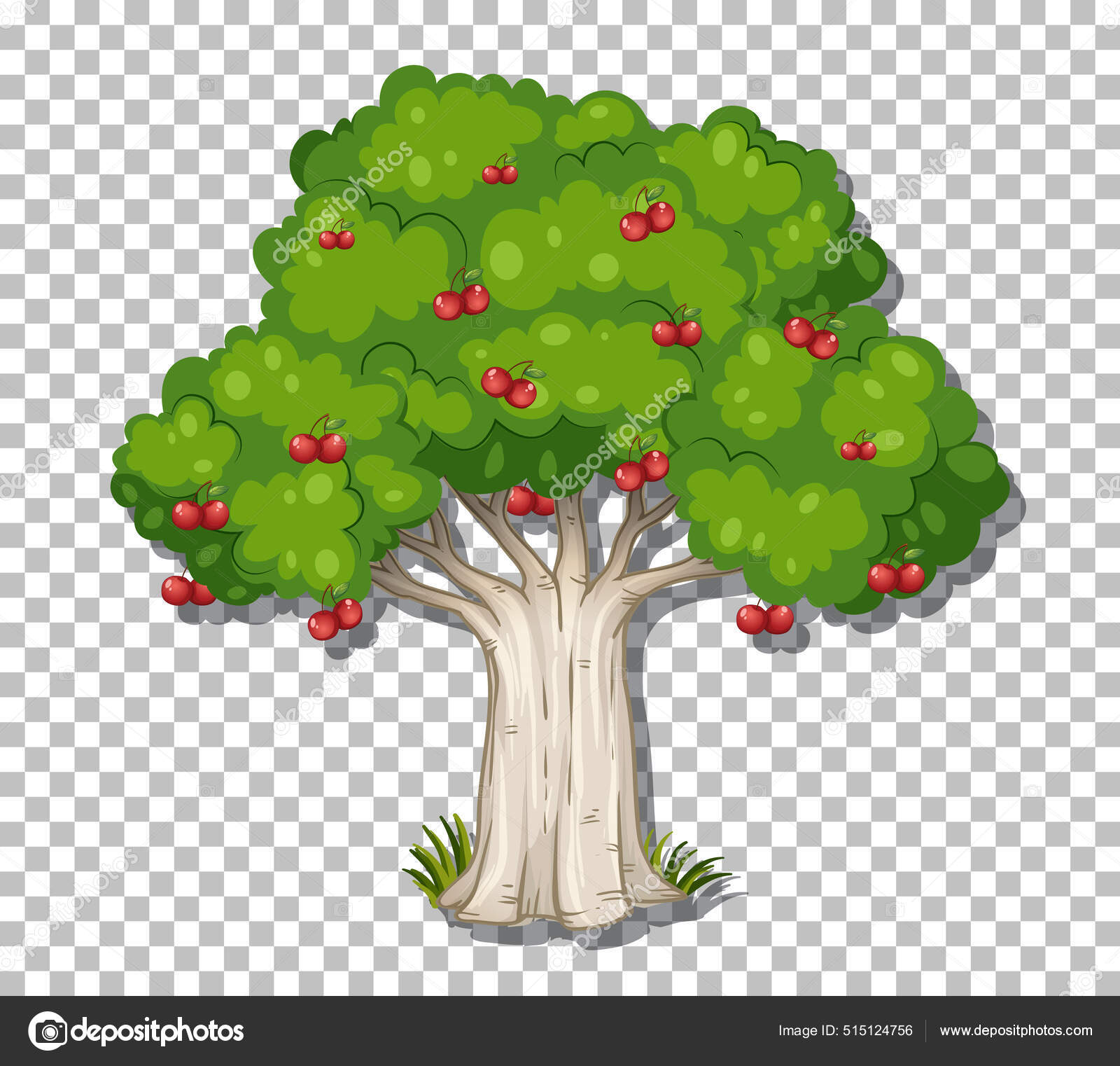 Tree Transparent Background Illustration Stock Vector by ...