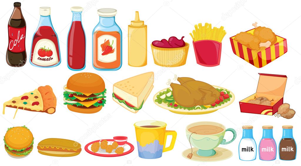 Snack foods — Stock Vector © interactimages #51679699 Snack foods — Stock Vector © interactimages #51679699