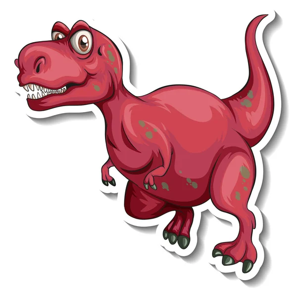 Dinosaurs cartoon red imágenes de stock de arte vectorial | Depositphotos