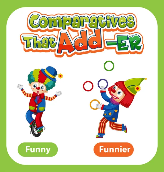 Comparative Adjectives Word Long Illustration Stock Vector by ...