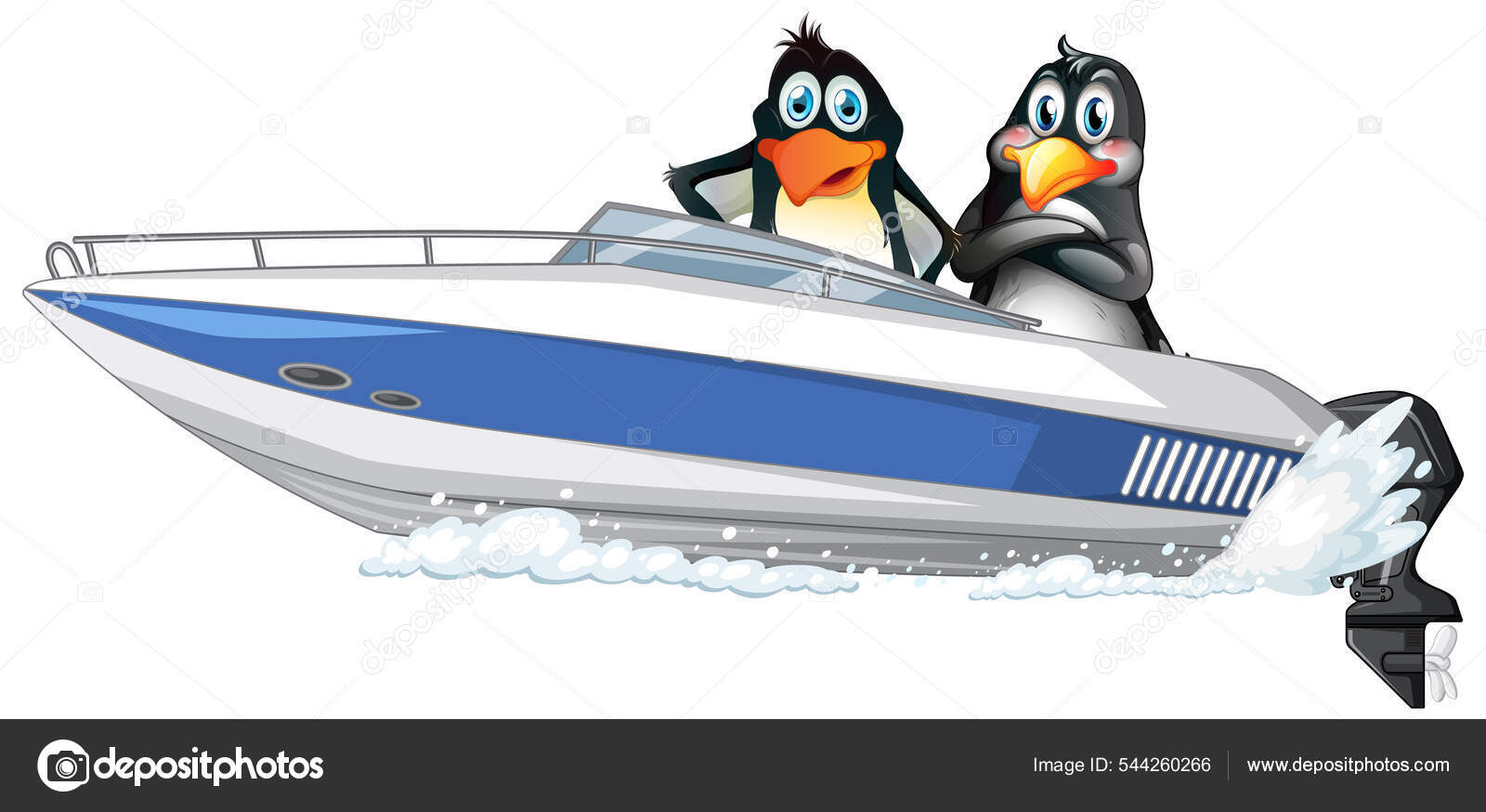 Cartoon Speed Boat