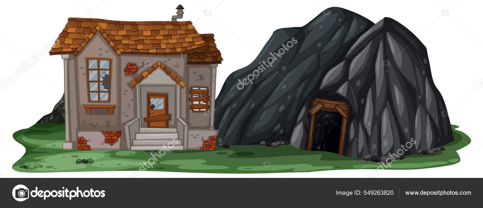 Animated Ruined House