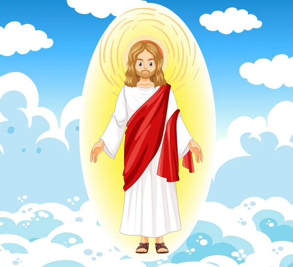 Jesus Christ Character Cartoon Style Illustration Stock Vector Image by ...