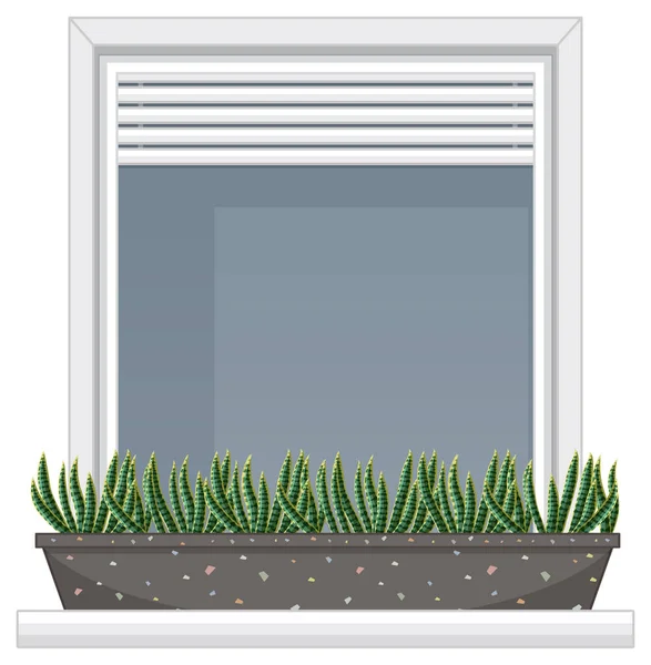 Window Apartment Building House Facade Illustration Stock Vector by ...