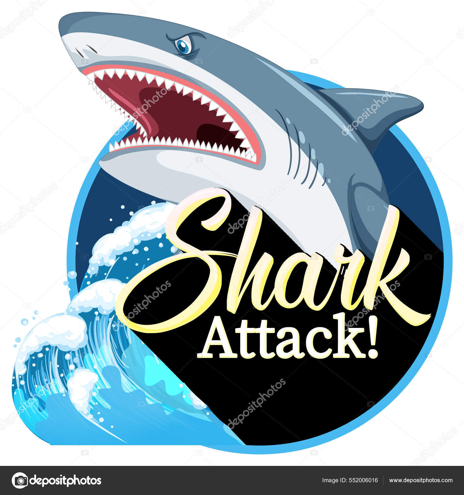 Shark Attack Logo