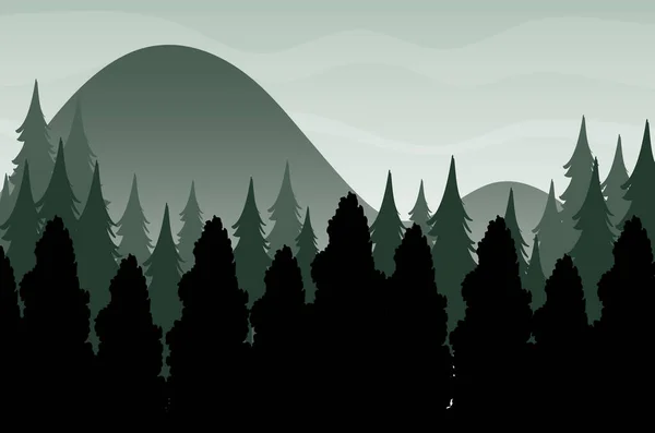 100,000 Forrest silhouette Vector Images | Depositphotos