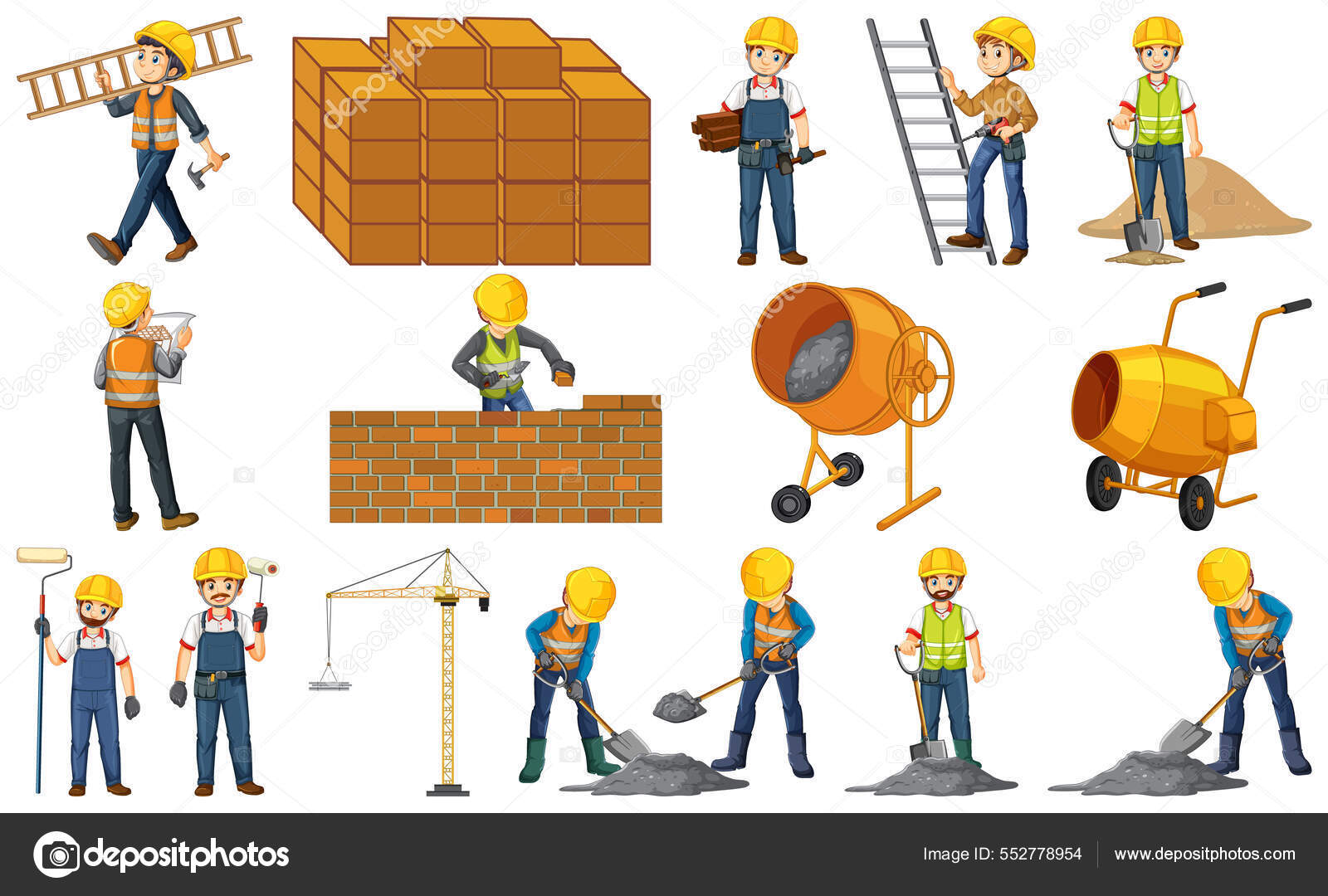 Construction Worker Tools Clip Art