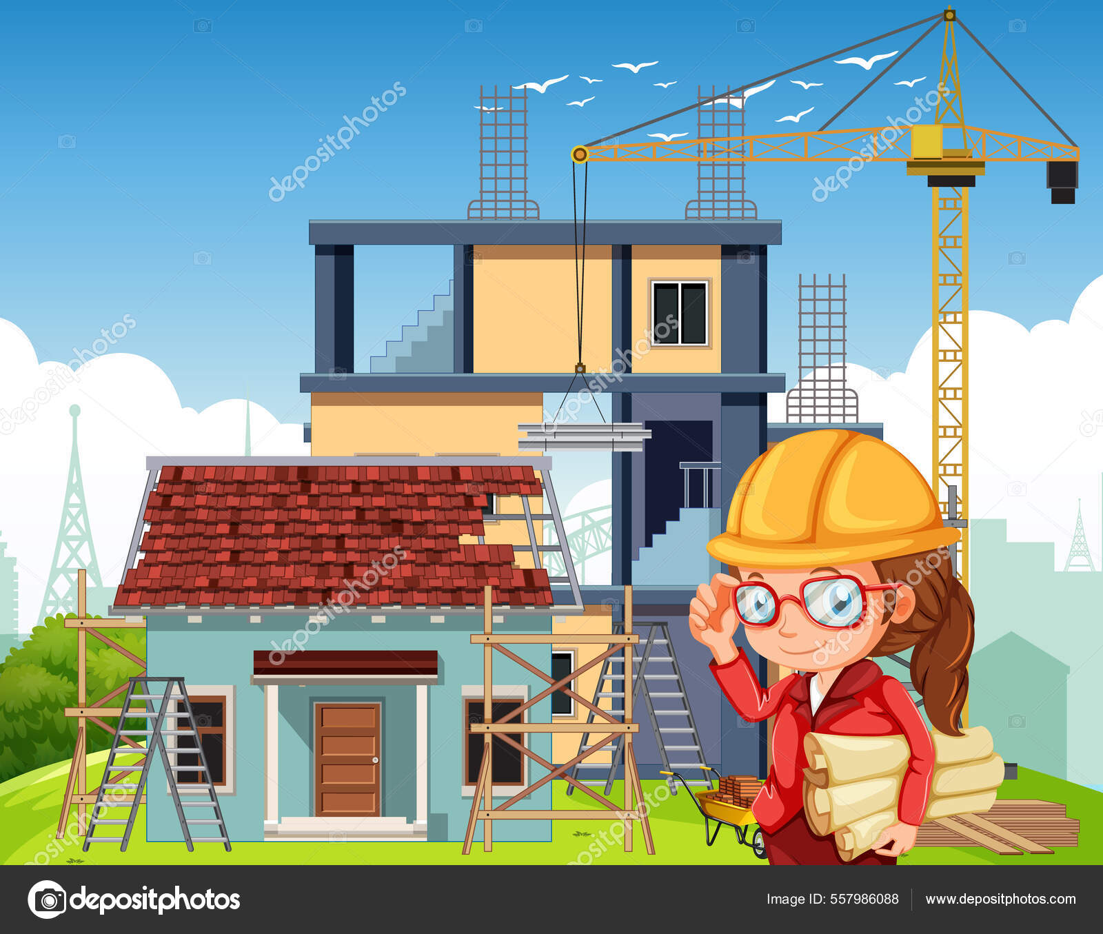 House Construction Animation Home House Building Free GIF On Pixabay