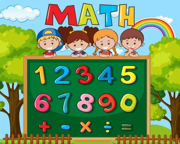 Numbers and mathematical operations Vector Art Stock Images | Depositphotos