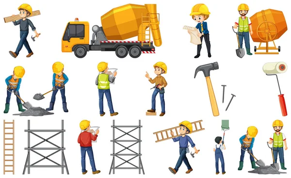 Construction workers collage Stock Photos, Royalty Free Construction ...