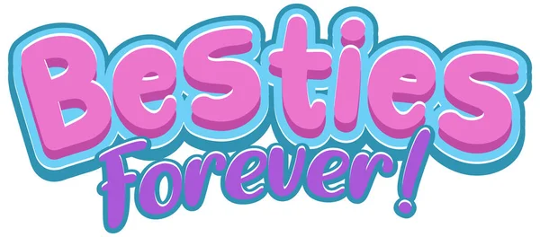 Bff Best Friend Forever Lettering White Background Illustration Stock ...