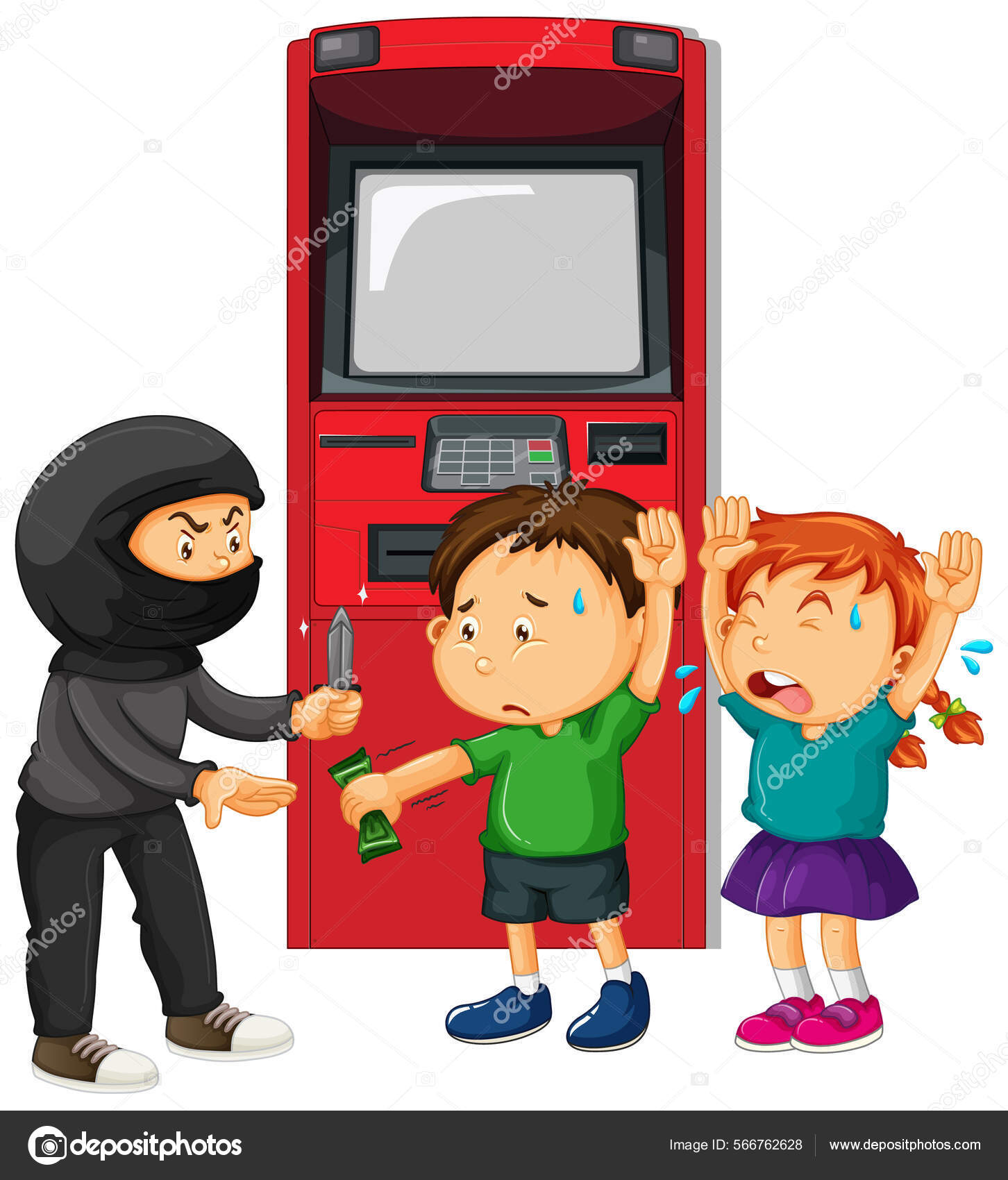 Child Stealing Candy Clipart