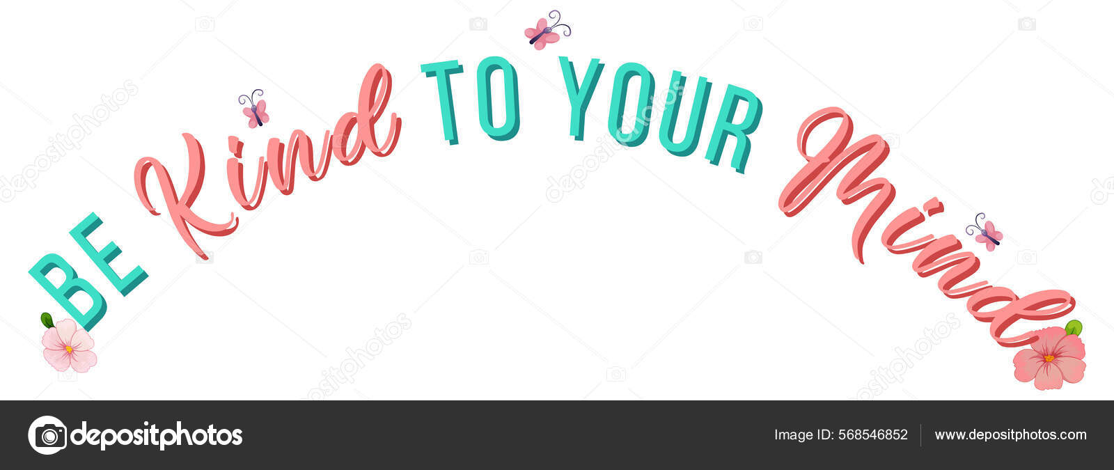 Word Design Kind Your Mind Illustration Stock Vector by ©interactimages ...