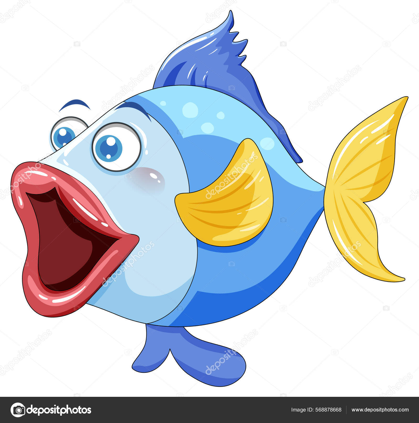 Cartoon Sssst Lippen