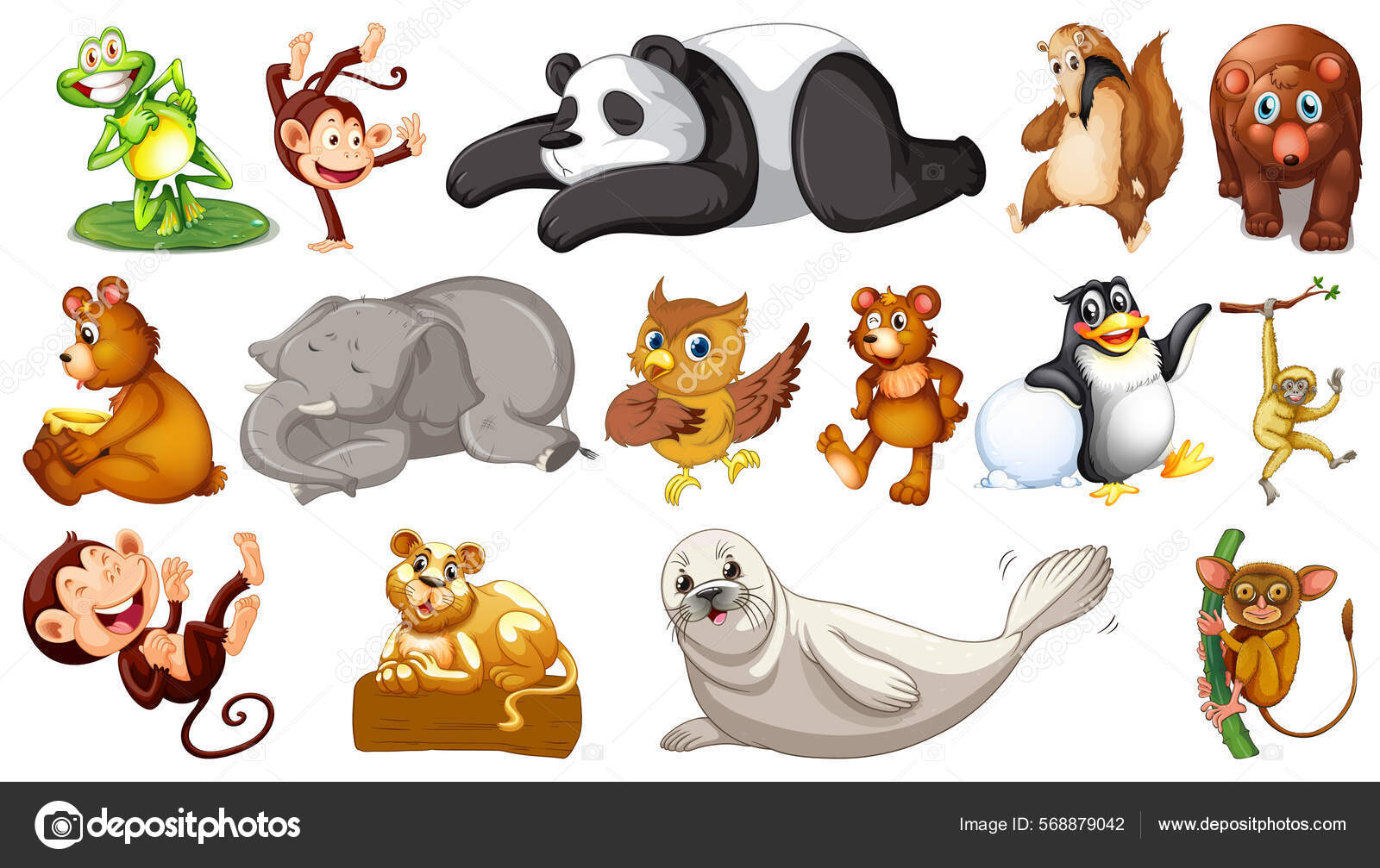 Animals And Their Food Clipart No Background
