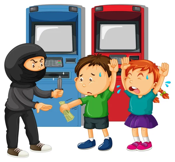 Ladrones cartoon imágenes de stock de arte vectorial | Depositphotos